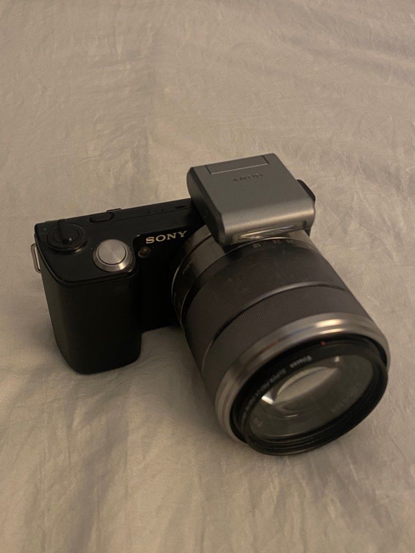 Sony Nex 5 body + lens 18-55mm (Free Camera Flash), Photography ...
