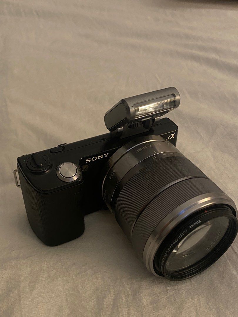 Sony Nex 5 body + lens 18-55mm (Free Camera Flash), Photography ...