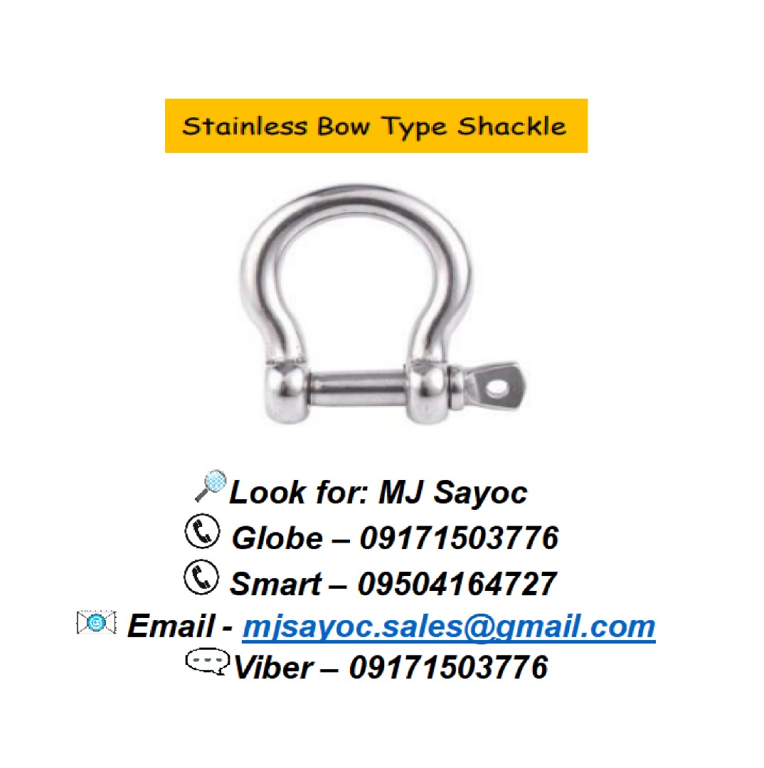 Stainless Bow Type Shackle, Commercial & Industrial, Construction Tools ...