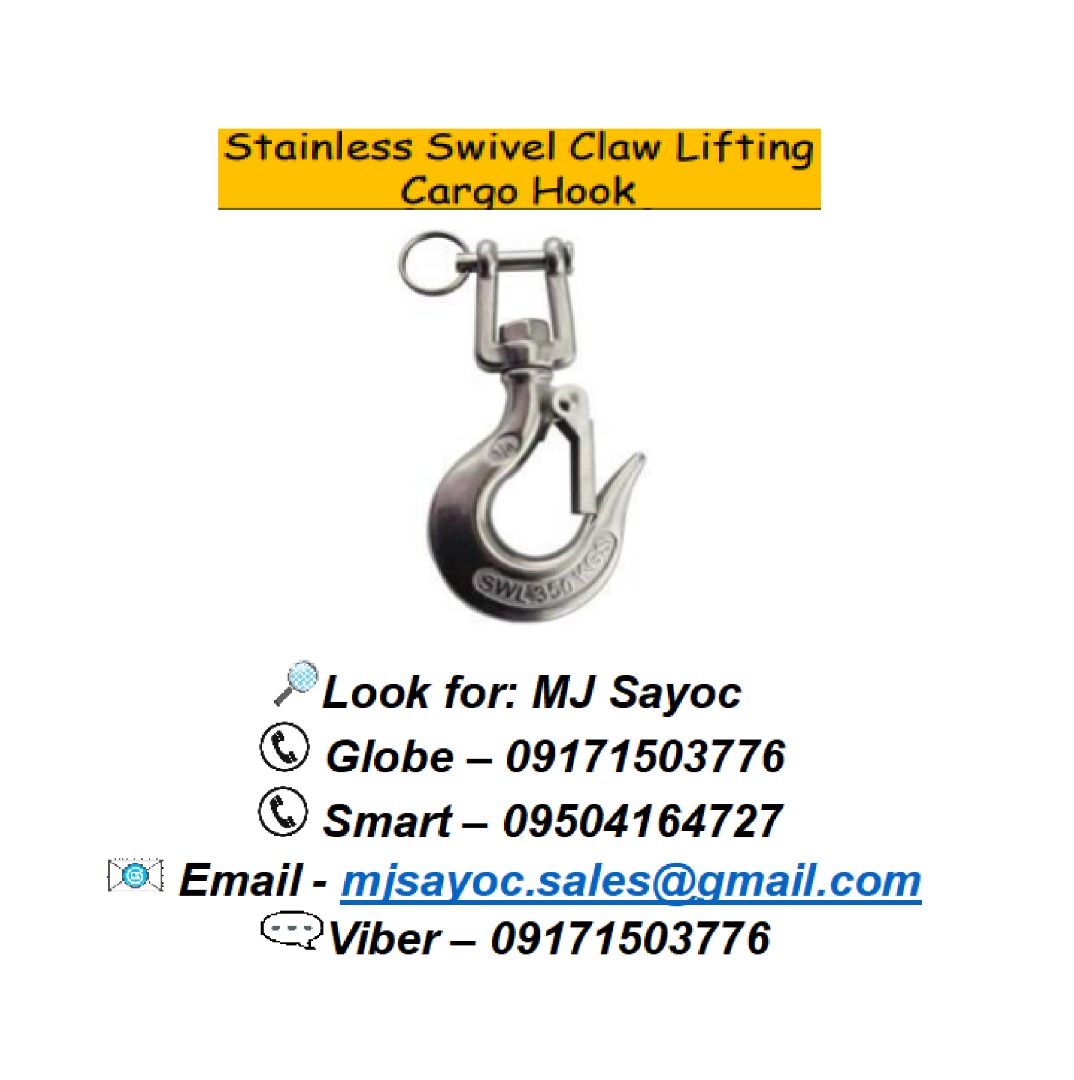 Stainless Swivel Claw Lifting Cargo Hook, Commercial & Industrial ...
