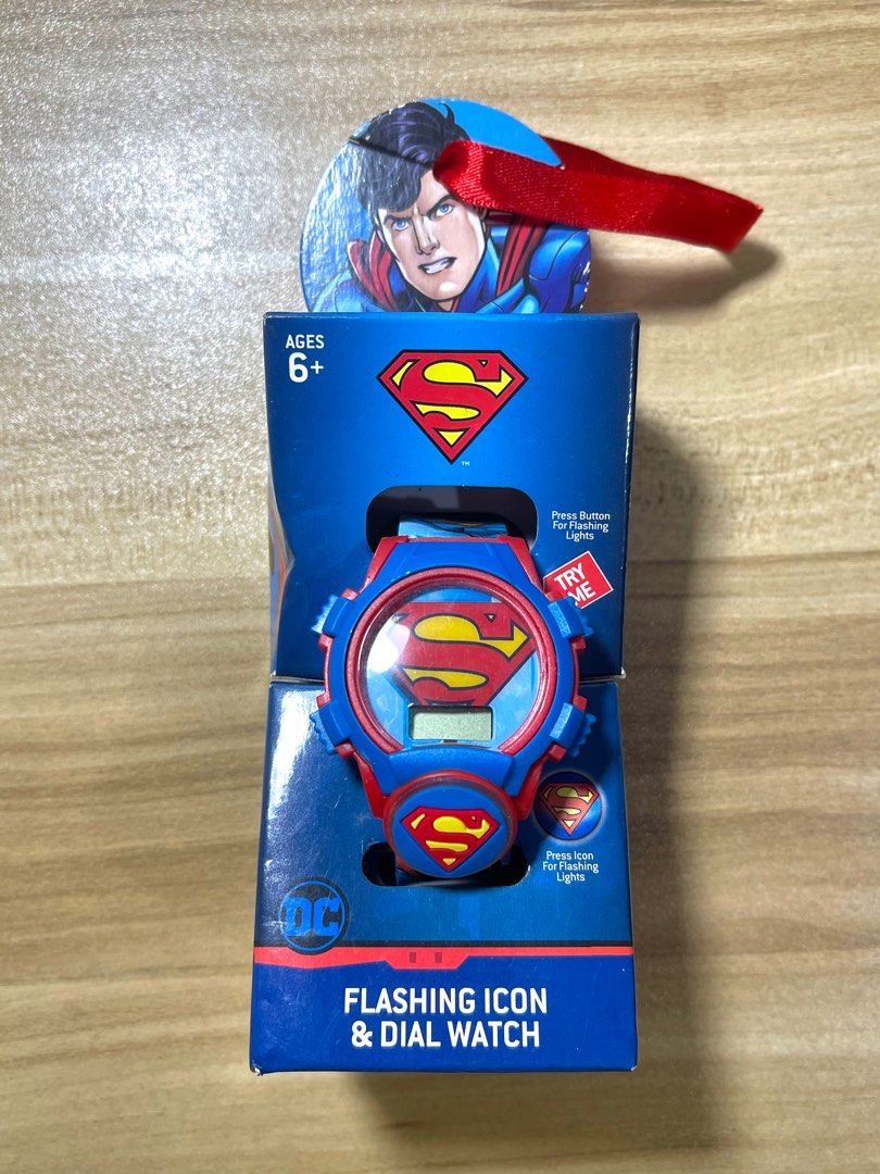 SUPERMAN KIDS WATCH, Babies & Kids, Babies & Kids Fashion on Carousell