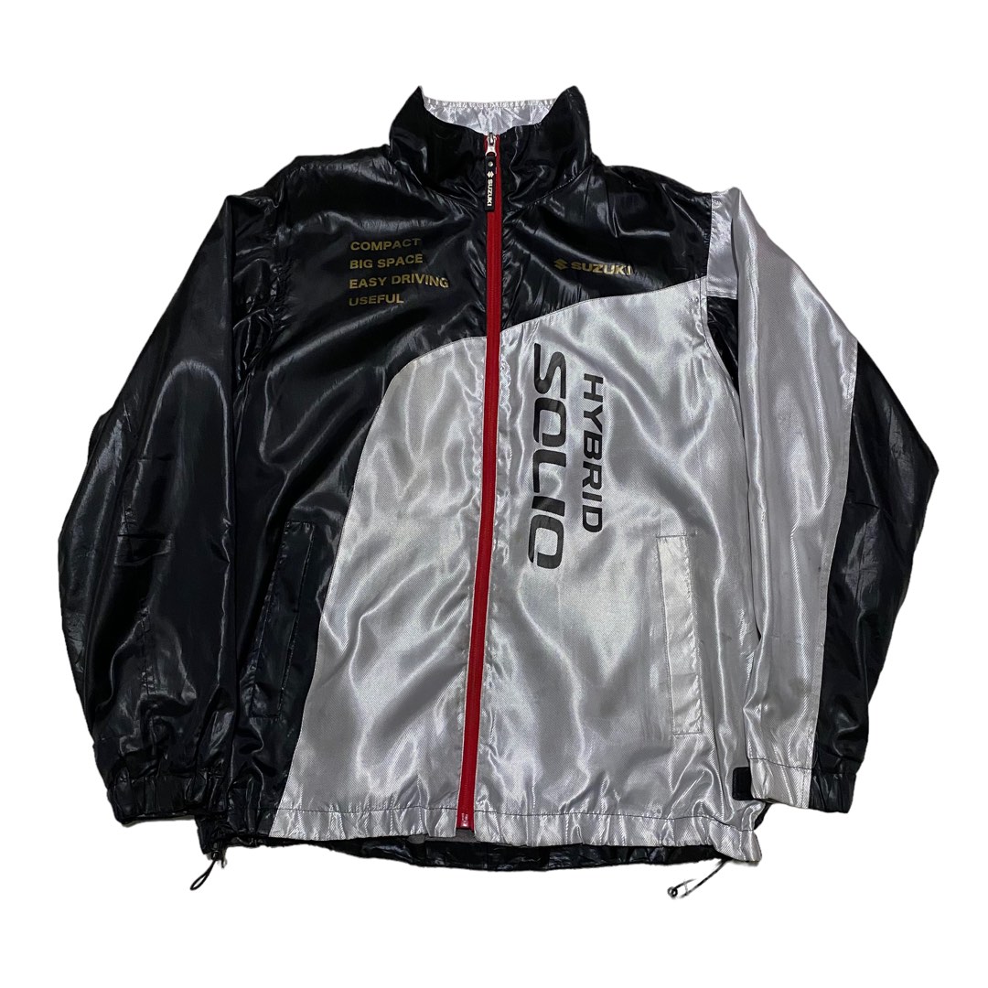 Suzuki hybrid solio jacket, Fesyen Pria, Pakaian , Baju Luaran di Carousell