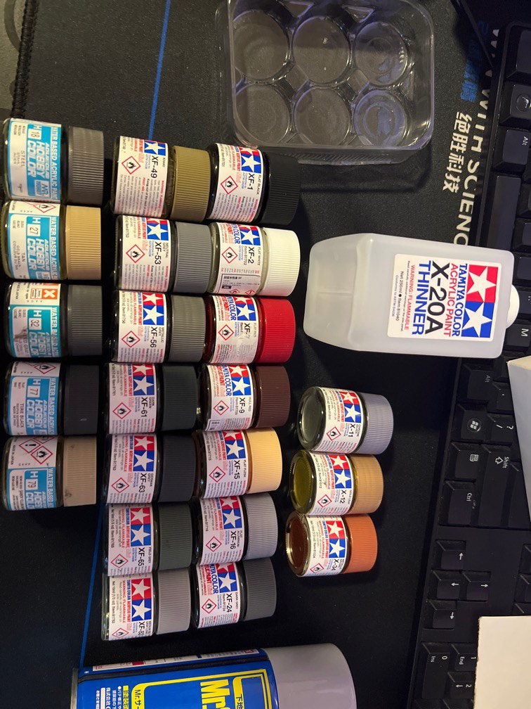 Tamiya color/water based acrylic paint/ Mr hobby color/X-20A thinner ...