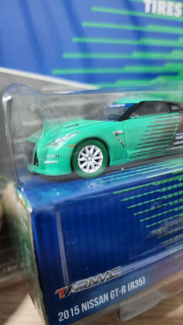 Tarmac Works x Greenlight 1/64 Nissan GT-R (R35) FALKEN Green Machine ...