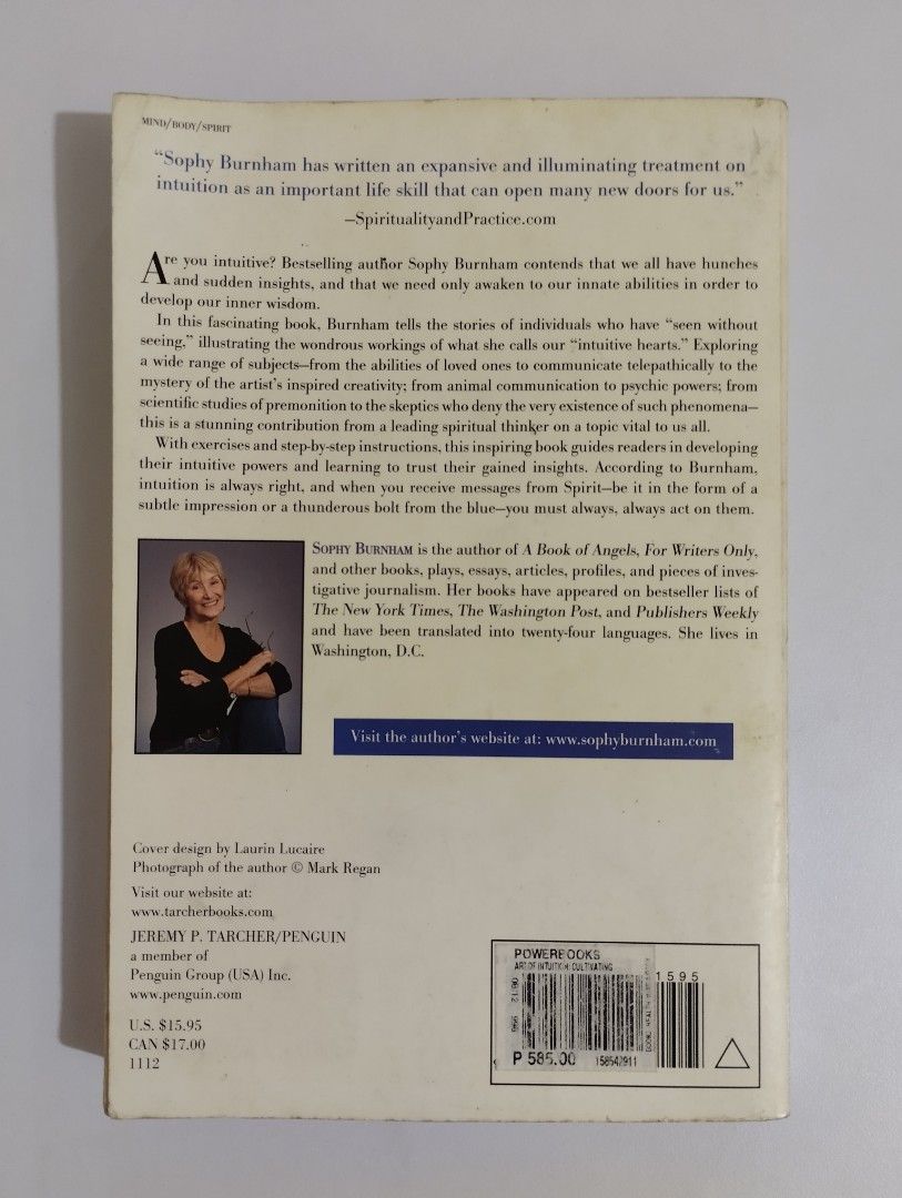 The Art of Intuition by Sophy Burnham, Hobbies & Toys, Books ...