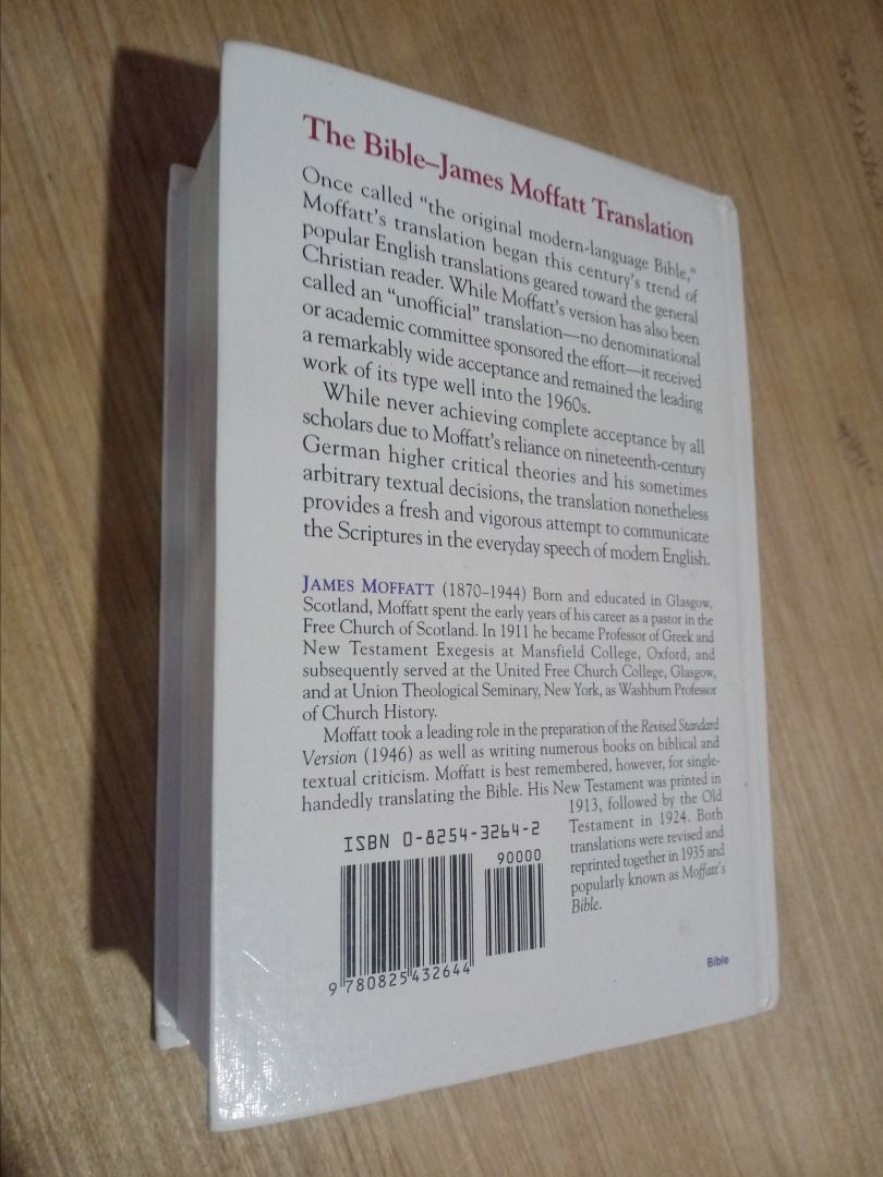 The Bible. James Moffatt Translation. FREE SHIPPING., Hobbies & Toys ...