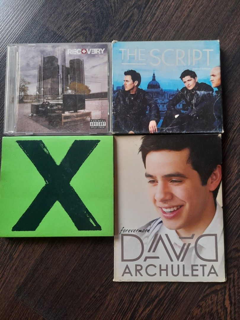 The Script, Ed Sheran, Eminem & David Archuleta Albums, Hobbies & Toys ...