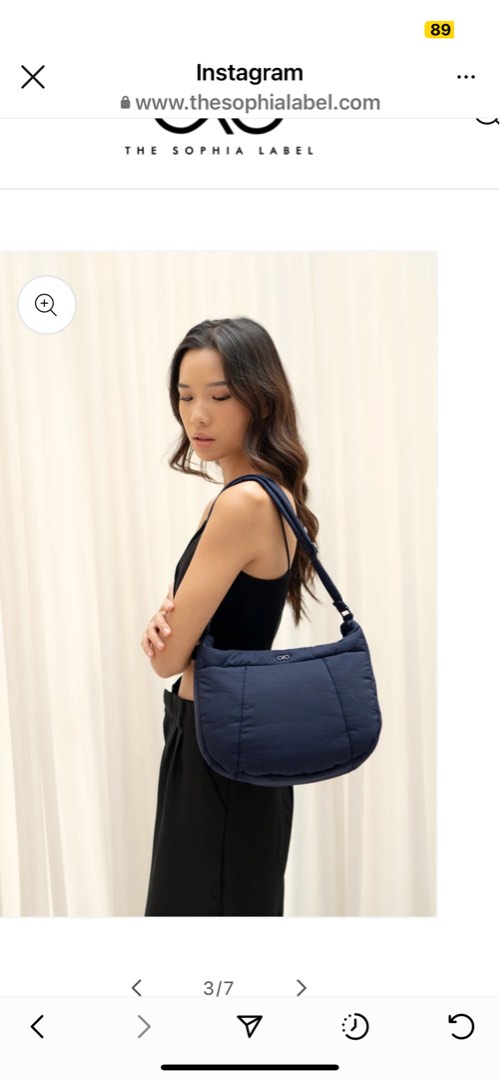 The Sophia label ] COSY PUFFY CROSSBODY BAG, Women's Fashion, Bags ...