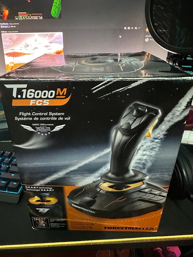 Thrustmaster T16000M Joystick + FREE DCS FC3!, Video Gaming, Gaming ...