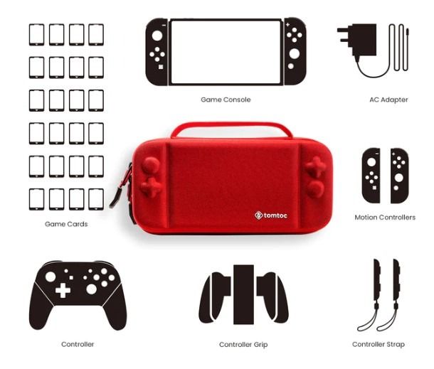 Tomtoc Carrying Case for NS/ NS OLED Model /NS Switch Lite, Video Gaming, Gaming Accessories ...