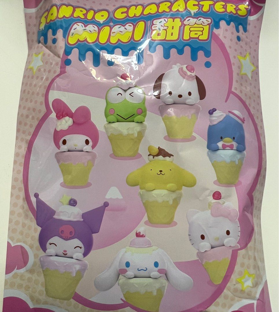 （每隻）Top toy x Sanrio characters mini 甜筒 三麗鷗 布甸狗 Pochacco Pc狗 Tuxedosam ...