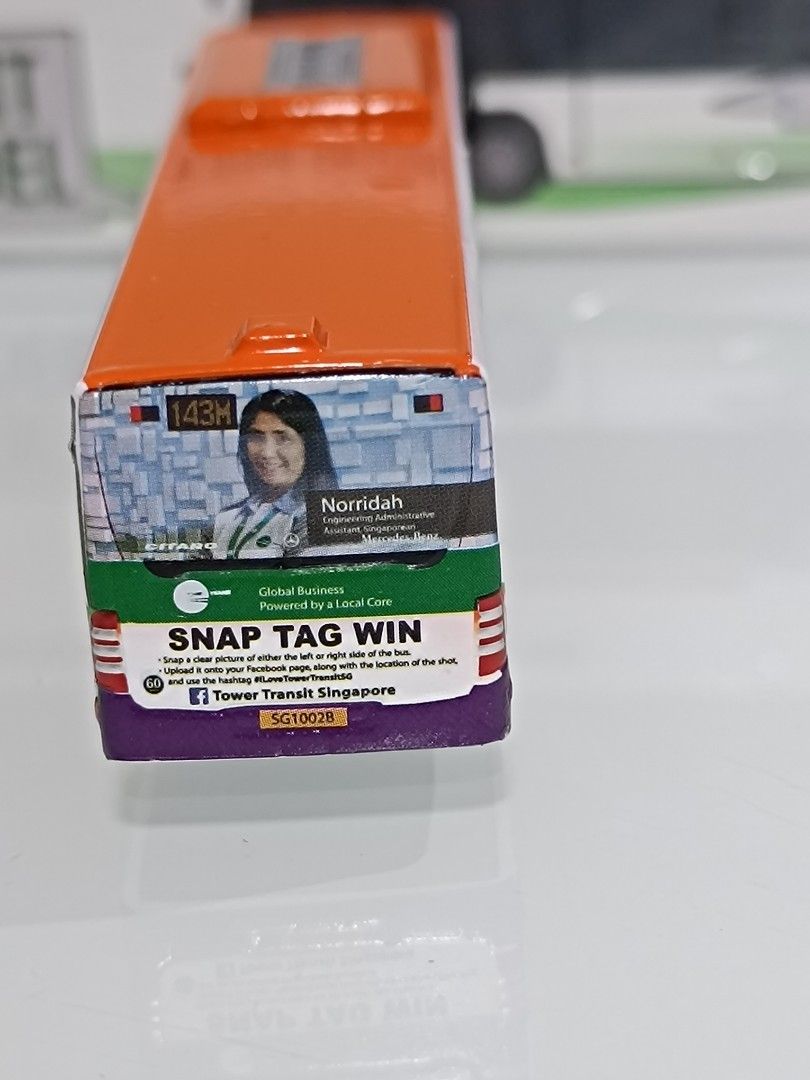 Tower Transit Singapore Bus Service 143M Event Model 1:110 Mercedes ...