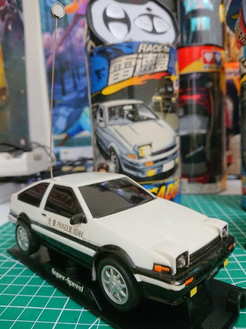 Toyota AE86 TAKUMI INITIAL D RC RACETIN, Hobbies & Toys, Toys & Games ...