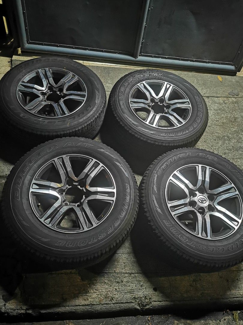 Toyota fortuner 2017 Mags and Bridgestone Dueler Tires, Car Parts ...
