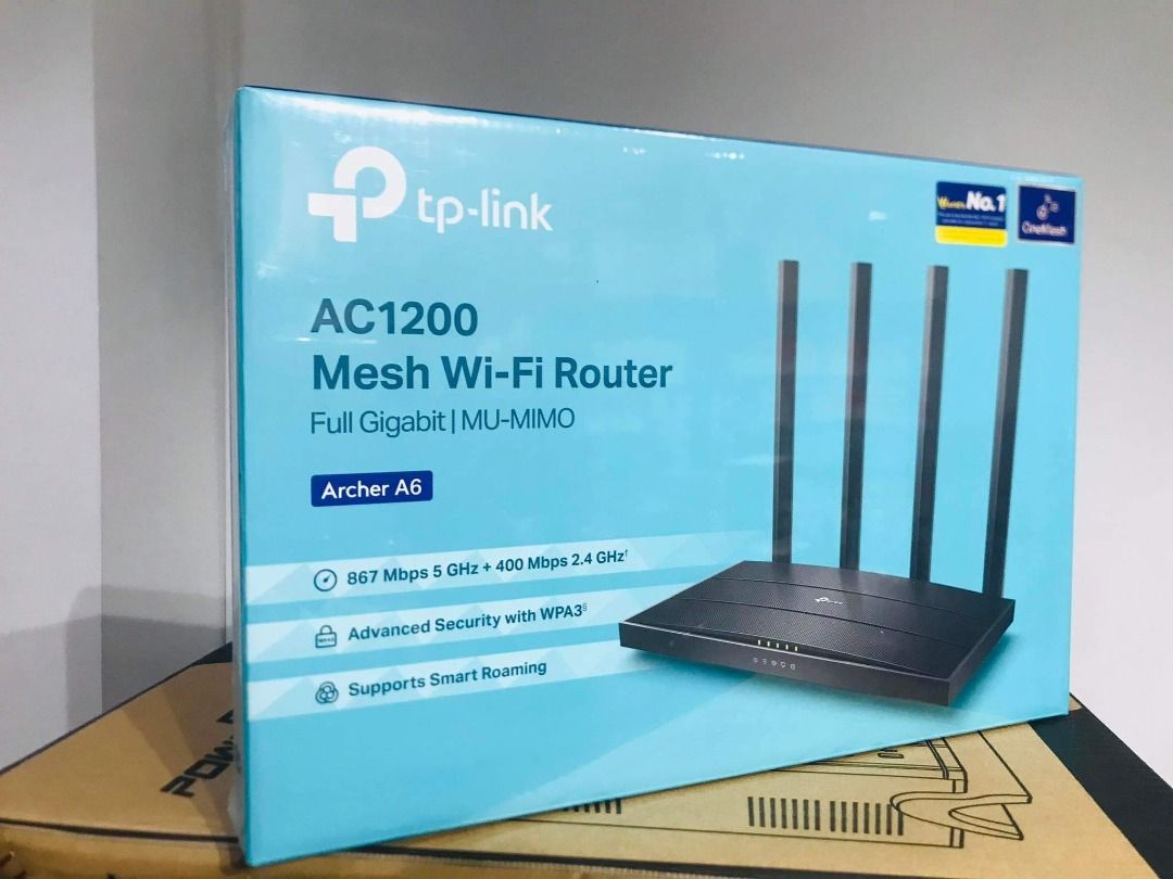 TP-Link Archer A6 AC1200 Mesh WiFi Router Full Gigabit MU-MIMO ...