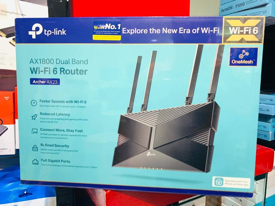 TP-Link Archer AX23 AX1800 One Mesh WiFi 6 Dual Band Router, Computers ...