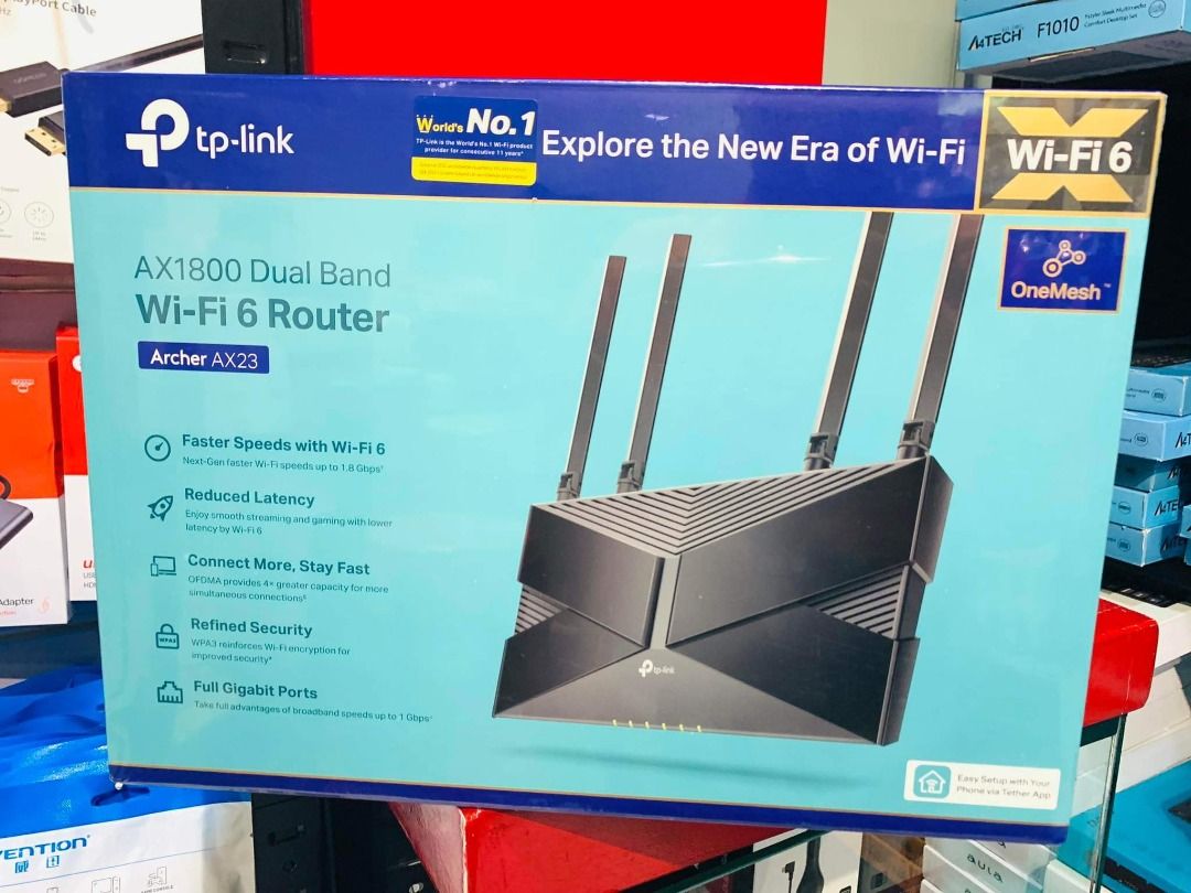 TP-Link Archer AX23 AX1800 One Mesh WiFi 6 Dual Band Router, Computers ...