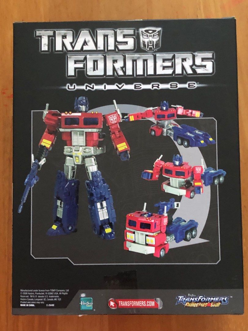 2008 Transformers Universe Special Edition Optimus Prime Deluxe Class ...