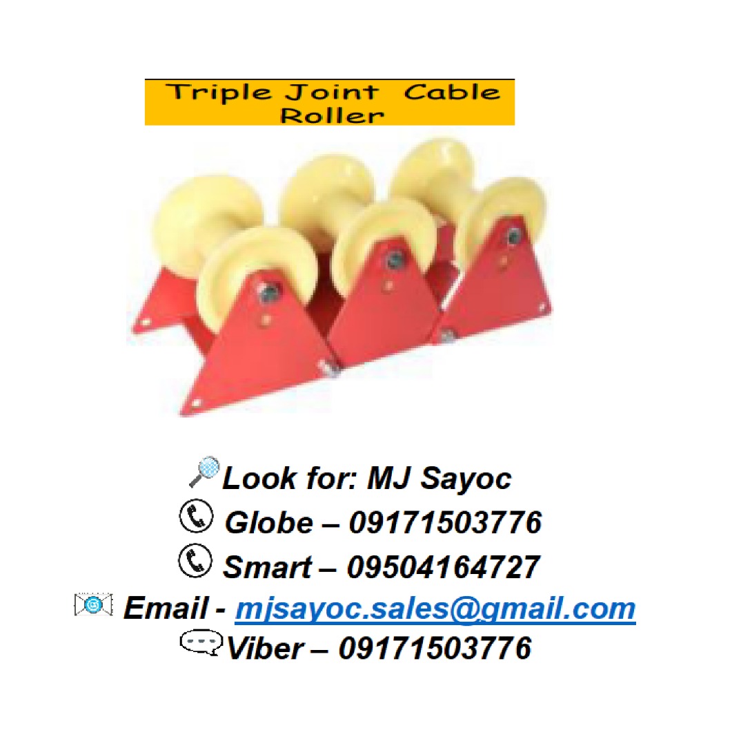 Triple Joint Cable Roller, Commercial & Industrial, Construction Tools ...