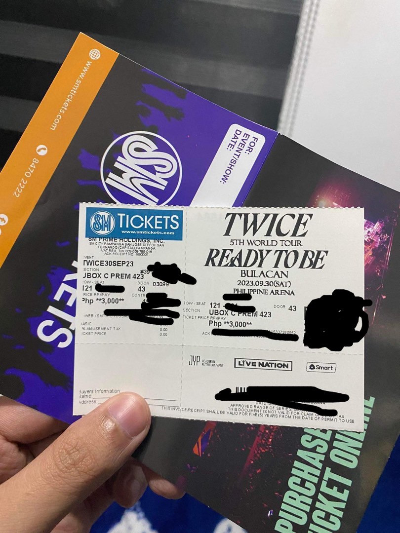 Twice ticket 5th world tour Philippine Arena (Day1), Tickets & Vouchers ...