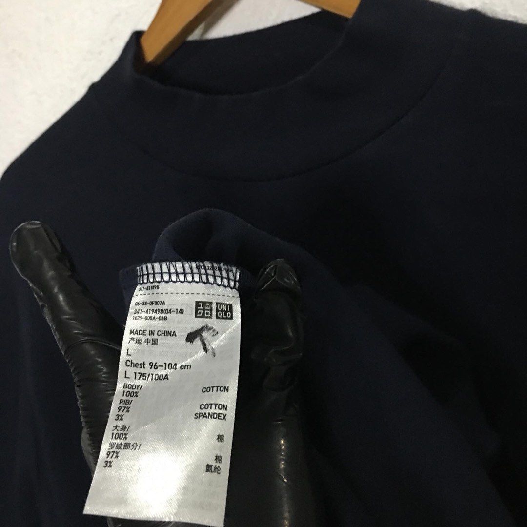 Uniqlo Mock Neck, Men's Fashion, Tops & Sets, Formal Shirts on Carousell