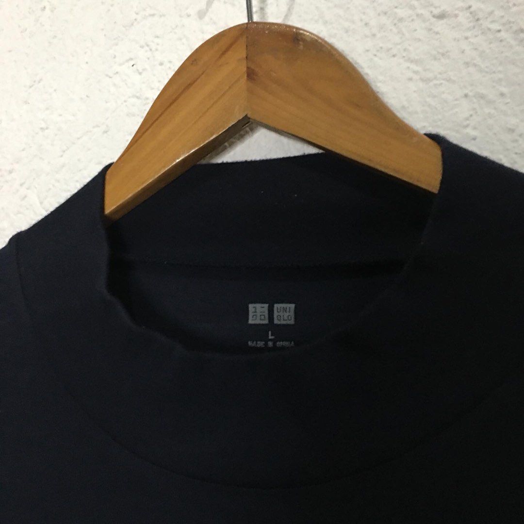 Uniqlo Mock Neck, Men's Fashion, Tops & Sets, Formal Shirts on Carousell