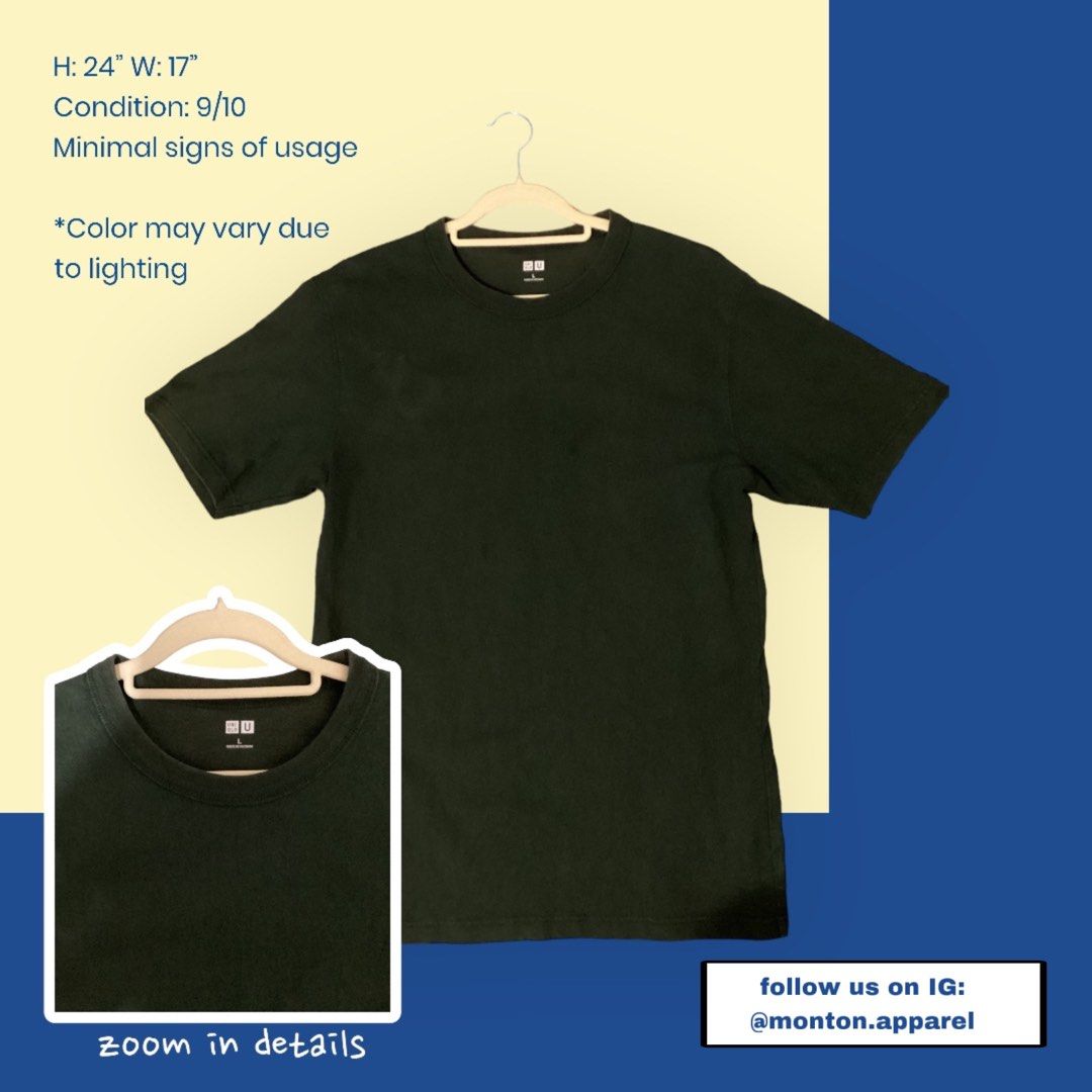 Uniqlo Plain T-shirt, Men's Fashion, Tops & Sets, Tshirts & Polo Shirts ...