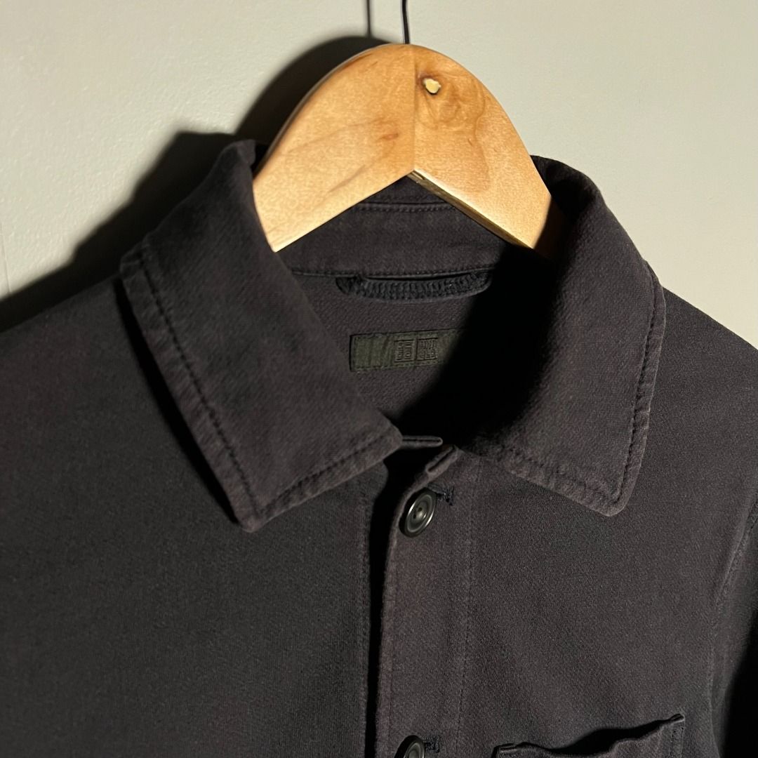 Uniqlo Washed Jersey Work Jacket, Men's Fashion, Coats, Jackets and ...