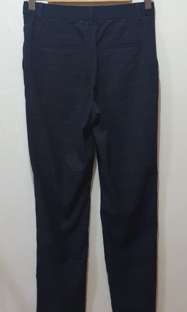 Uniqlo Women Grid Ezy Ankle Pants, Women's Fashion, Bottoms, Other ...