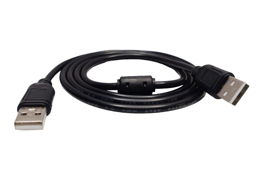 USB MALE to USB MALE TYPE A 2.0 EXTENSION CABLE with DATA TRANSFER, 1.5 ...