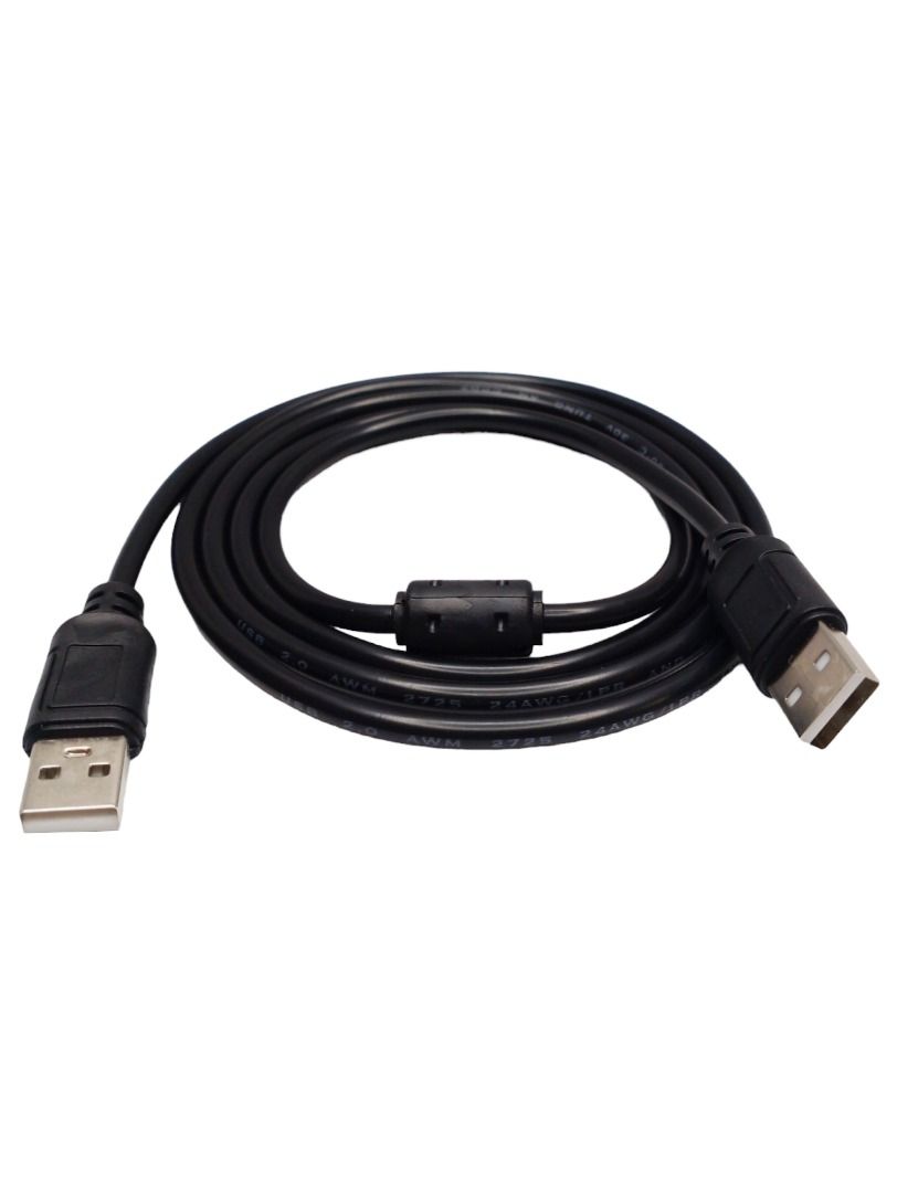 USB MALE to USB MALE TYPE A 2.0 EXTENSION CABLE with DATA TRANSFER, 1.5 ...