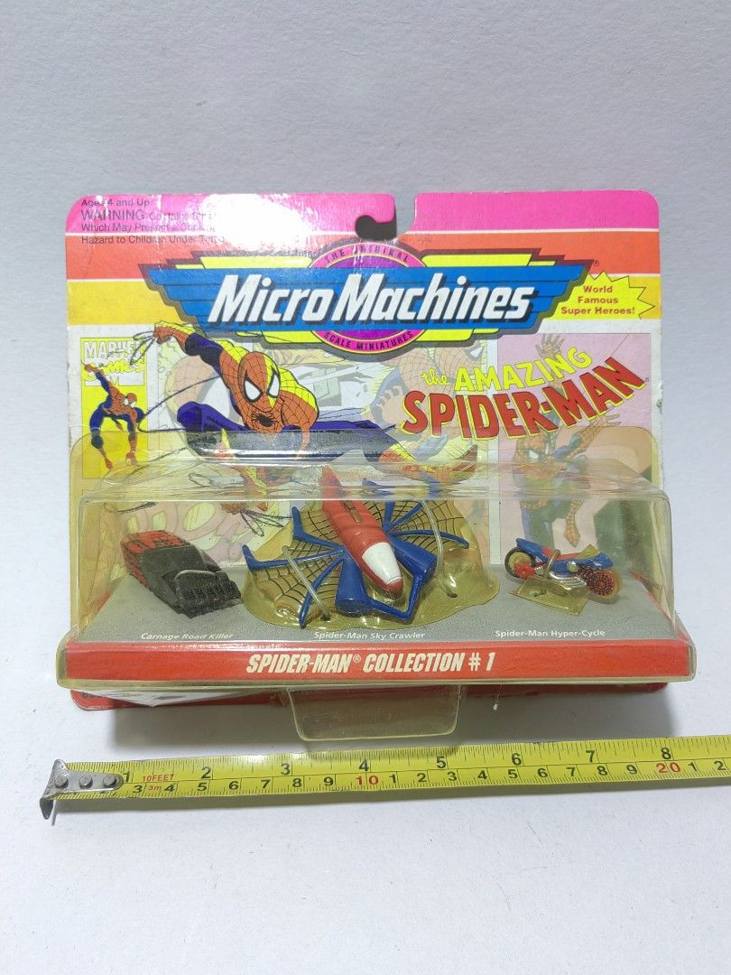 Vintage 1993 The Amazing Spiderman Collection #1 Micro Machines Galoob ...