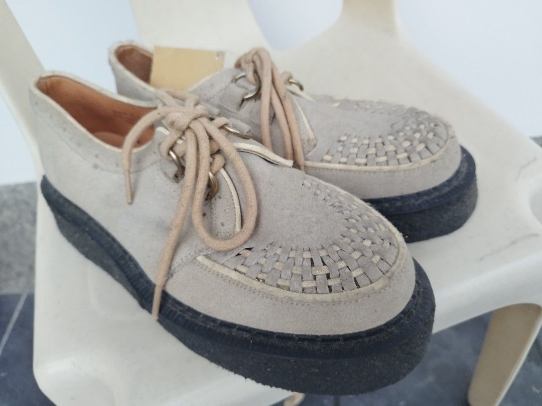 VINTAGE GETTA GRIP D RING CREEPERS SIZE 7 US MADE IN KOREA SKA MOD ...