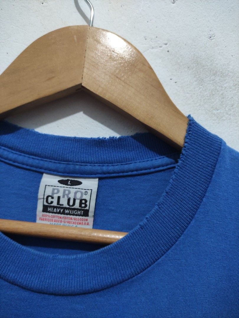 Vintage Pro Club Blue Tee, Women's Fashion, Tops, Shirts on Carousell