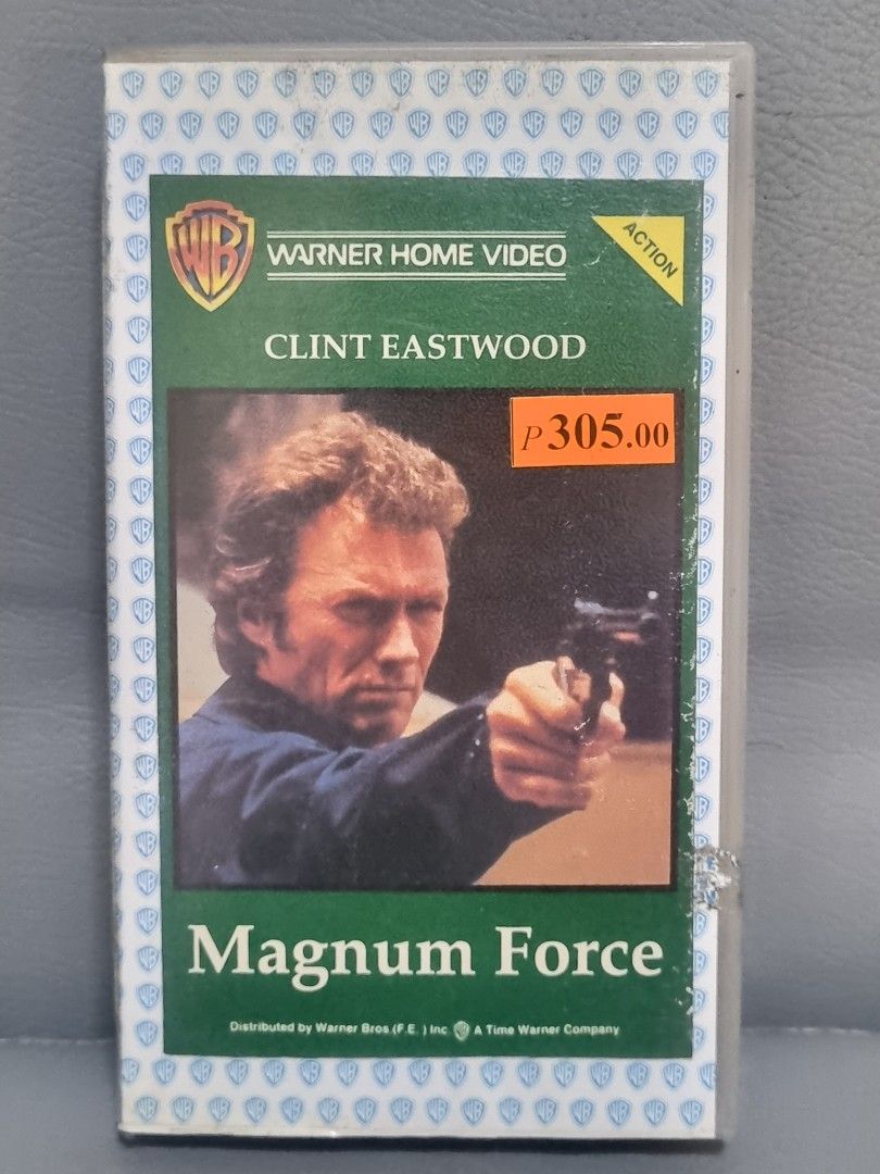 Vintage VHS Tape Magnum Force Clint Eastwood, Hobbies & Toys ...