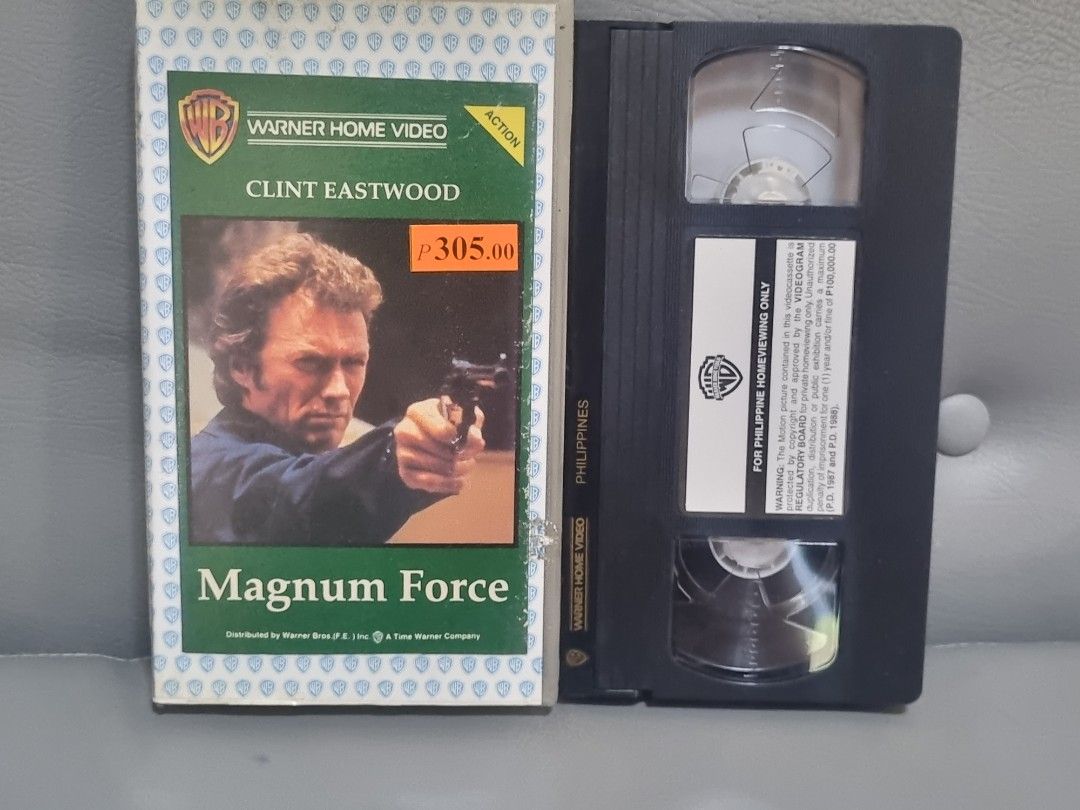 Vintage VHS Tape Magnum Force Clint Eastwood, Hobbies & Toys ...