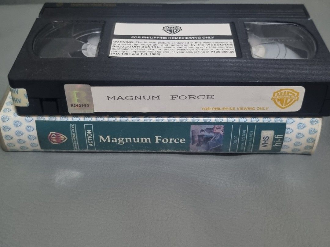 Vintage VHS Tape Magnum Force Clint Eastwood, Hobbies & Toys ...