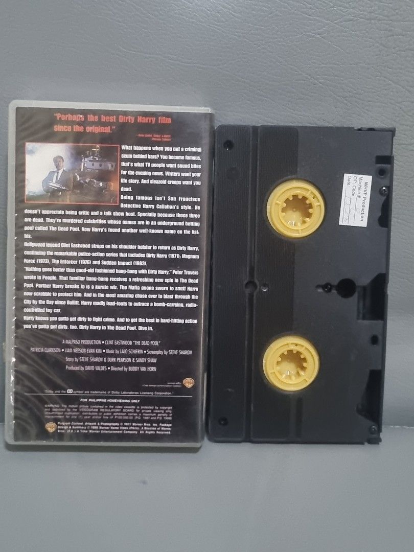 Vintage VHS Tape The Dead Pool Clint eastwood, Hobbies & Toys ...