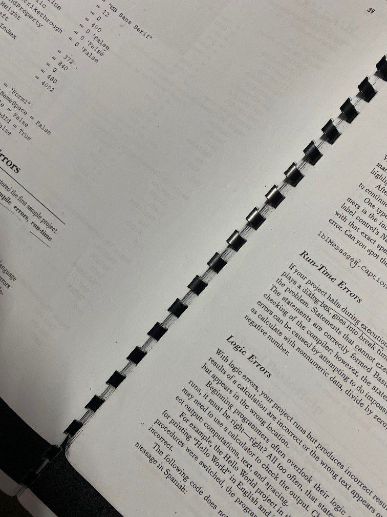Visual Basic Print Out Notes Ais155 Hobbies And Toys Books And Magazines Textbooks On Carousell