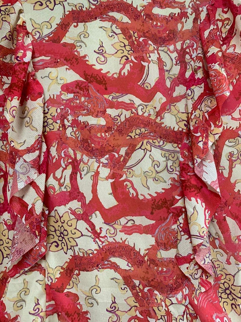 VIVIENNE TAM DRAGON ALL OVER PRINT BLOUSE, Women's Fashion, Tops ...