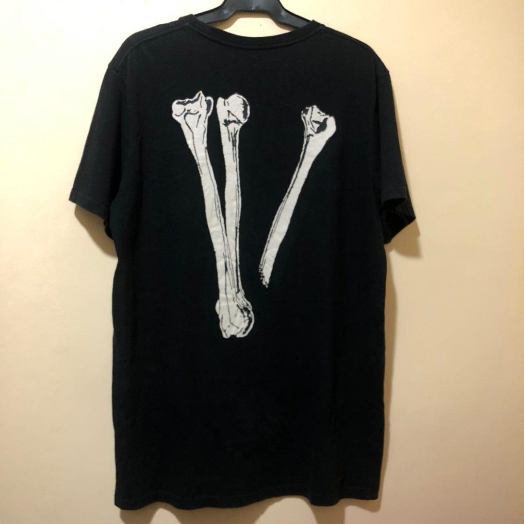 Vlone Skull and Bones Black Shirt, Men's Fashion, Tops & Sets, Tshirts ...