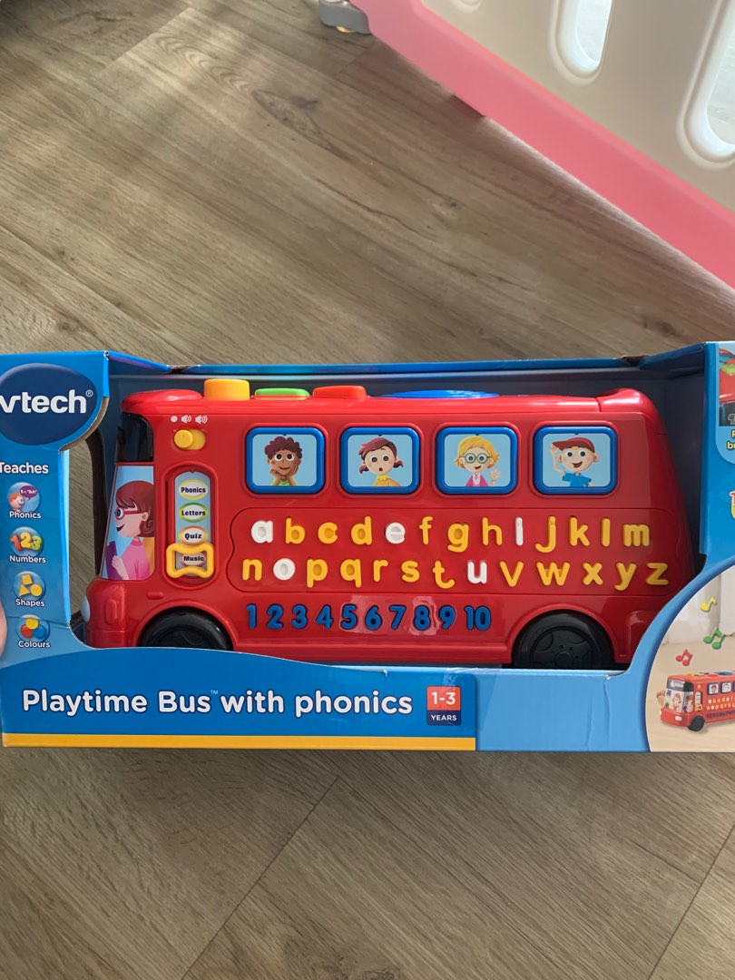 Vtech playtime phonics bus, Babies & Kids, Infant Playtime on Carousell