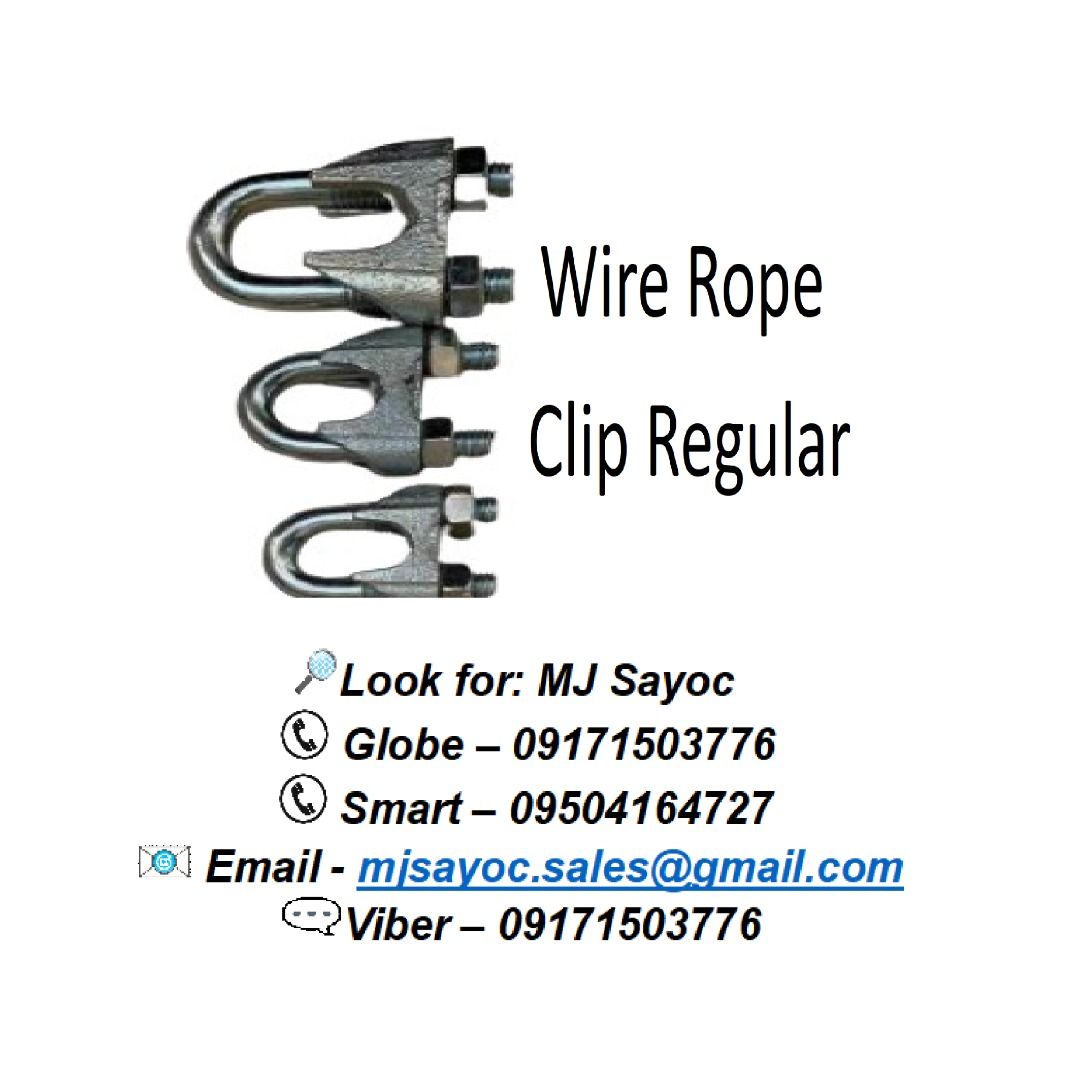 Wire Rope Clip Regular, Commercial & Industrial, Construction Tools ...
