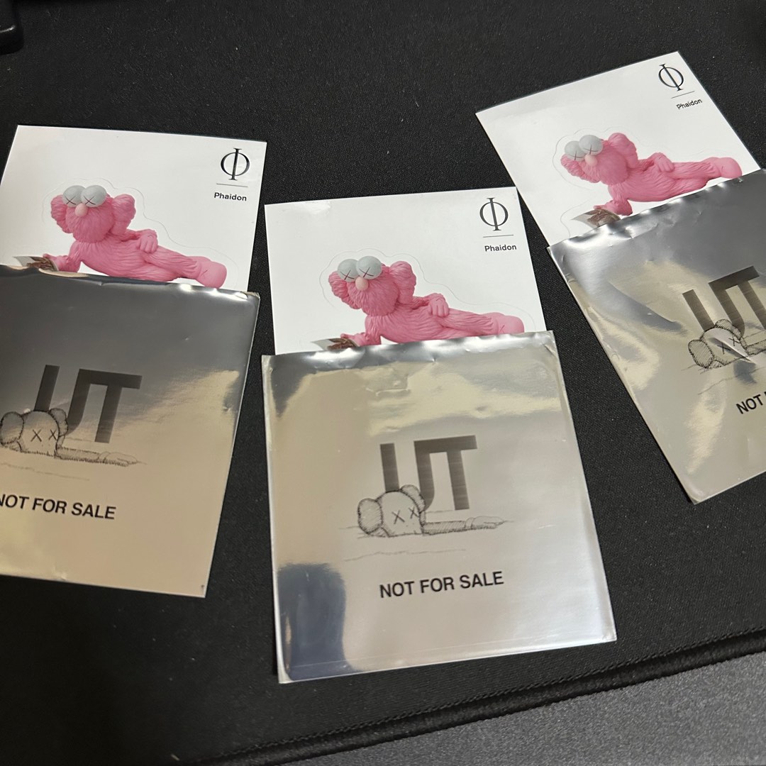WTT Kaws Uniqlo Sticker, Everything Else on Carousell