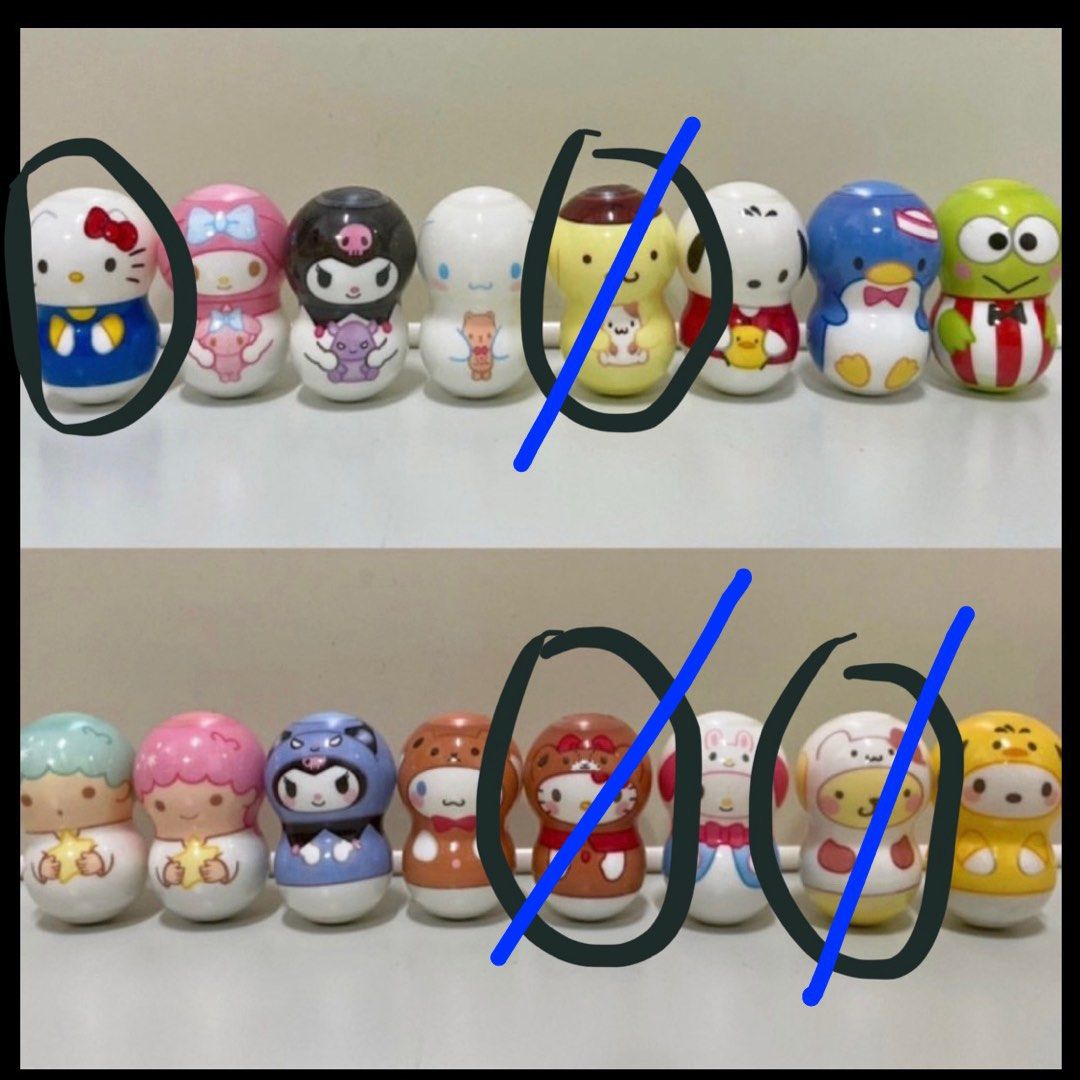 WTT/WTS Sanrio roly poly flippers hello kitty, Hobbies & Toys, Toys ...