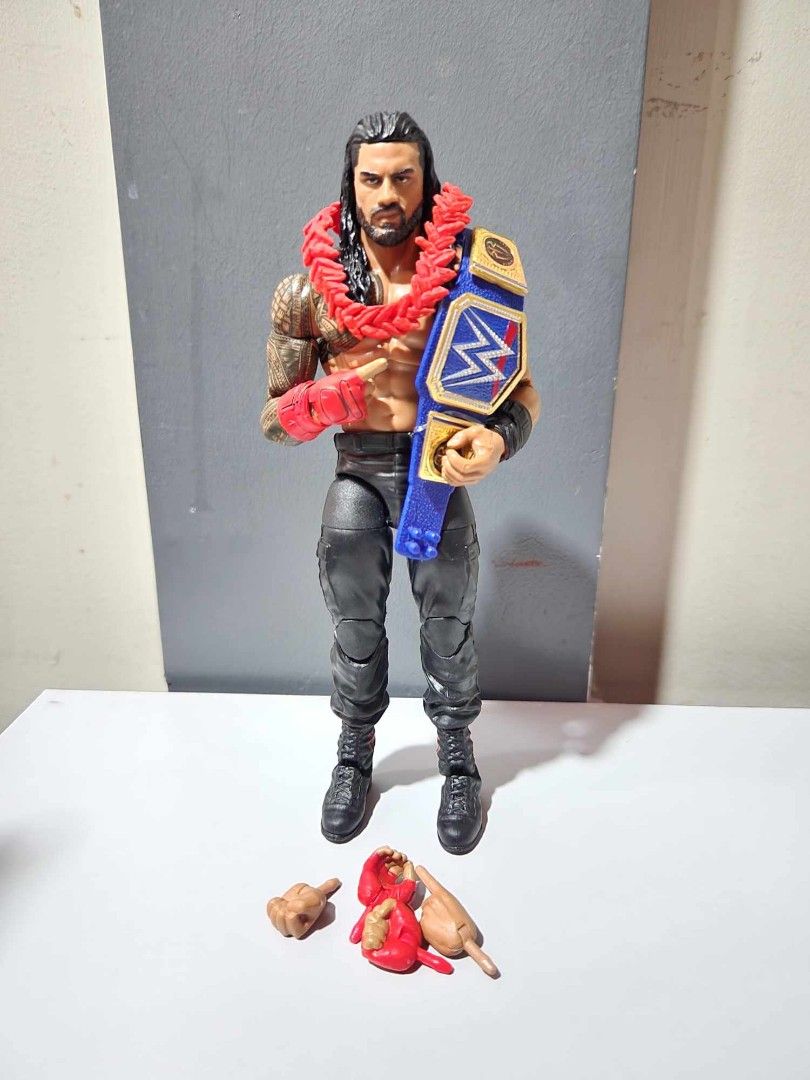 WWE Roman Reigns Elite Series 103 Figure, Hobbies & Toys, Toys & Games ...