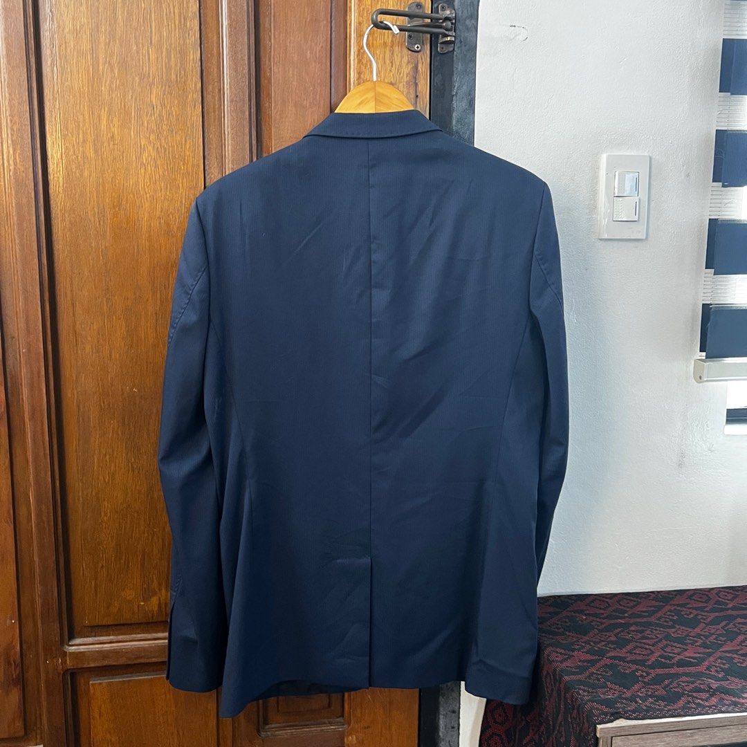 Zara Man Basic Formal Blue Coat Blazer Medium USA 38, Men's Fashion ...
