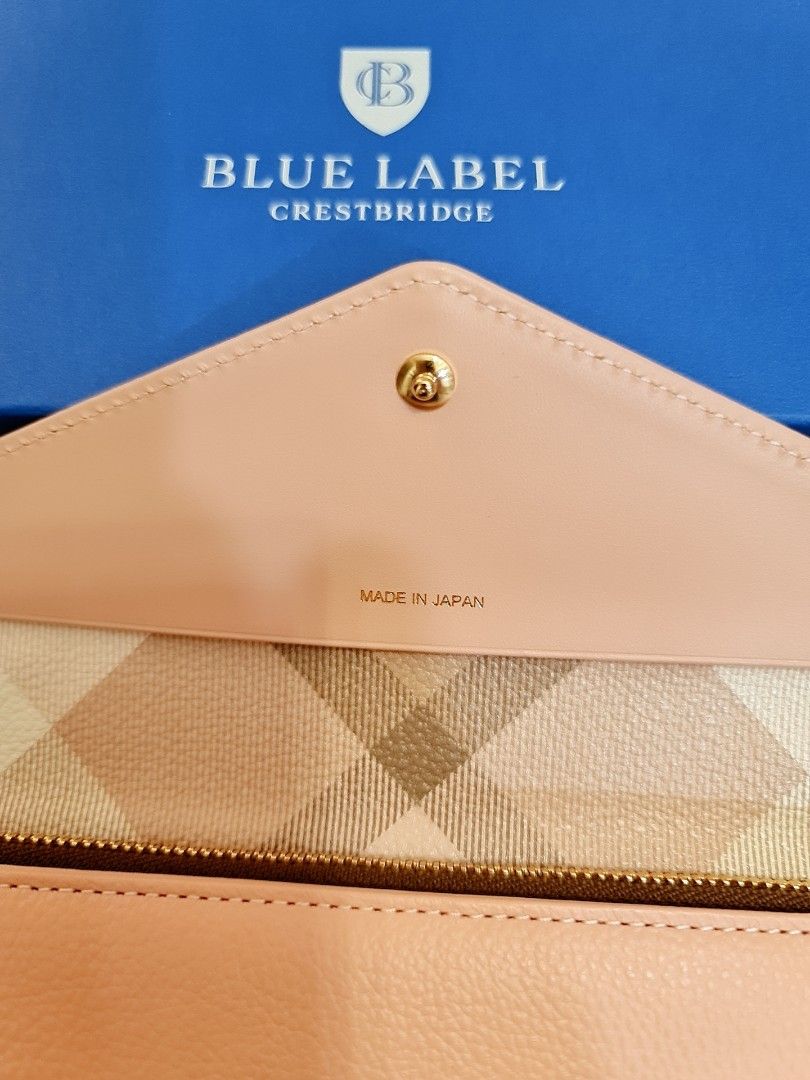 "100% AUTHENTIC" BLUE LABEL JAPAN CRESTBRIDGE PVC Leather Long Wallet ...
