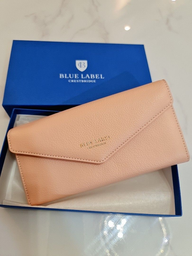 "100% AUTHENTIC" BLUE LABEL JAPAN CRESTBRIDGE PVC Leather Long Wallet ...