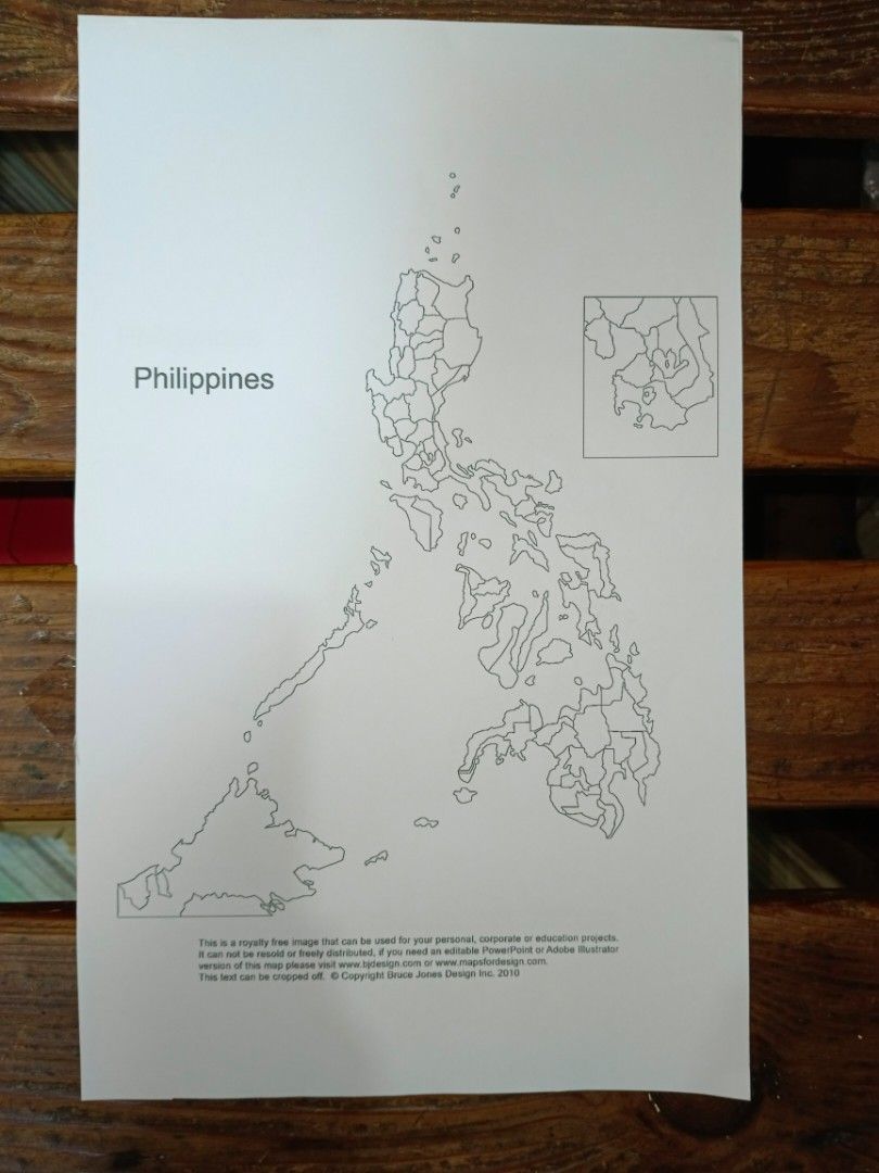 blank philippine map test